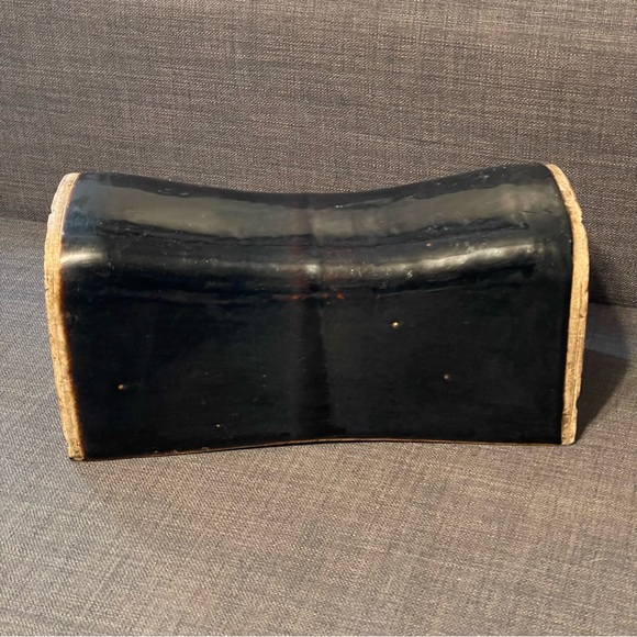 Accents | Antique Chinese Ceramic Dark Brown Black Glazed Pillow From ...